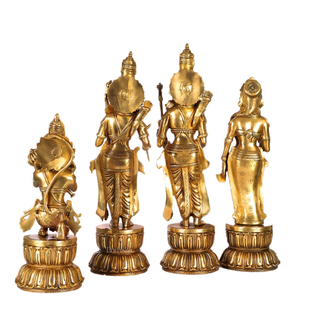Buy Exquisite Ram Darbar Set Superfine Brass idols 24" - Budhshiv.com