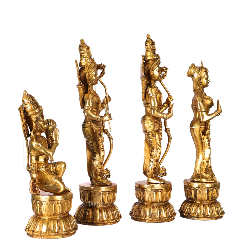 Buy Exquisite Ram Darbar Set Superfine Brass idols 24" - Budhshiv.com