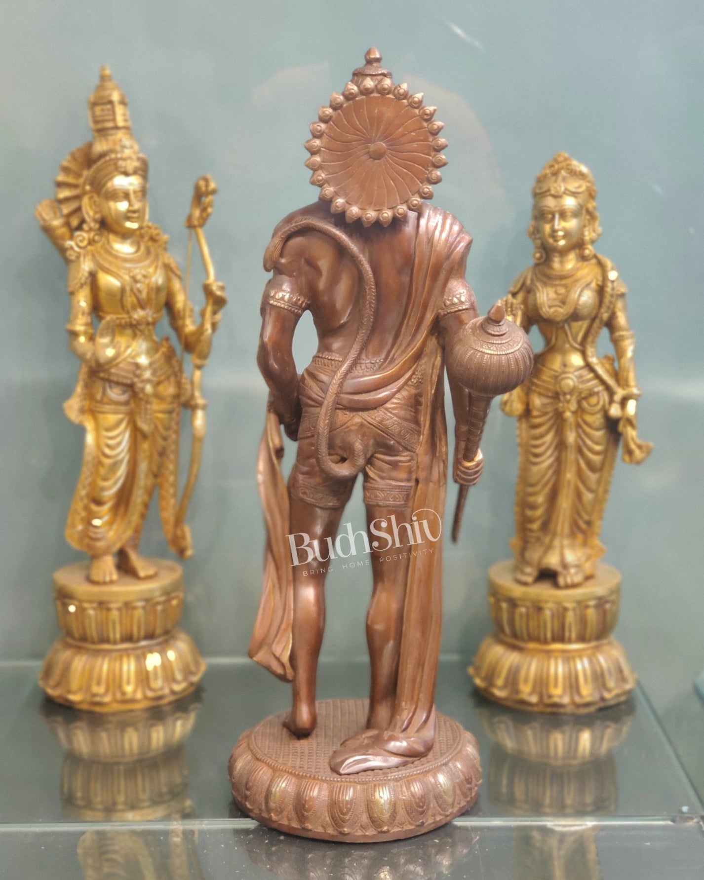 Buy Finely Crafted Brass Statue of Lord Hanuman | Standing 24"tall ...