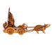 Ganesha with a mouse on a Rath Chariot 11" – Budhshiv.com