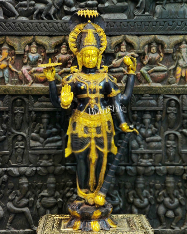 Lord Vishnu with Sheshanaaga Brass Idol | Divine Serenity 40 ...