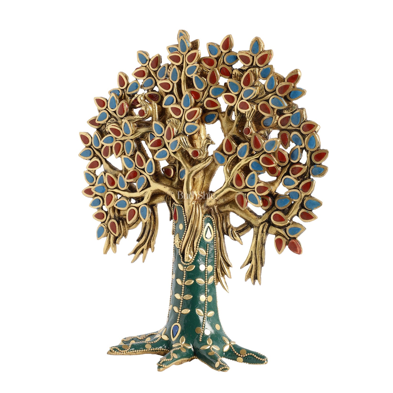 Buy Pure Brass Handcrafted Kalpavriksha Tree - Table Standing - 11 ...
