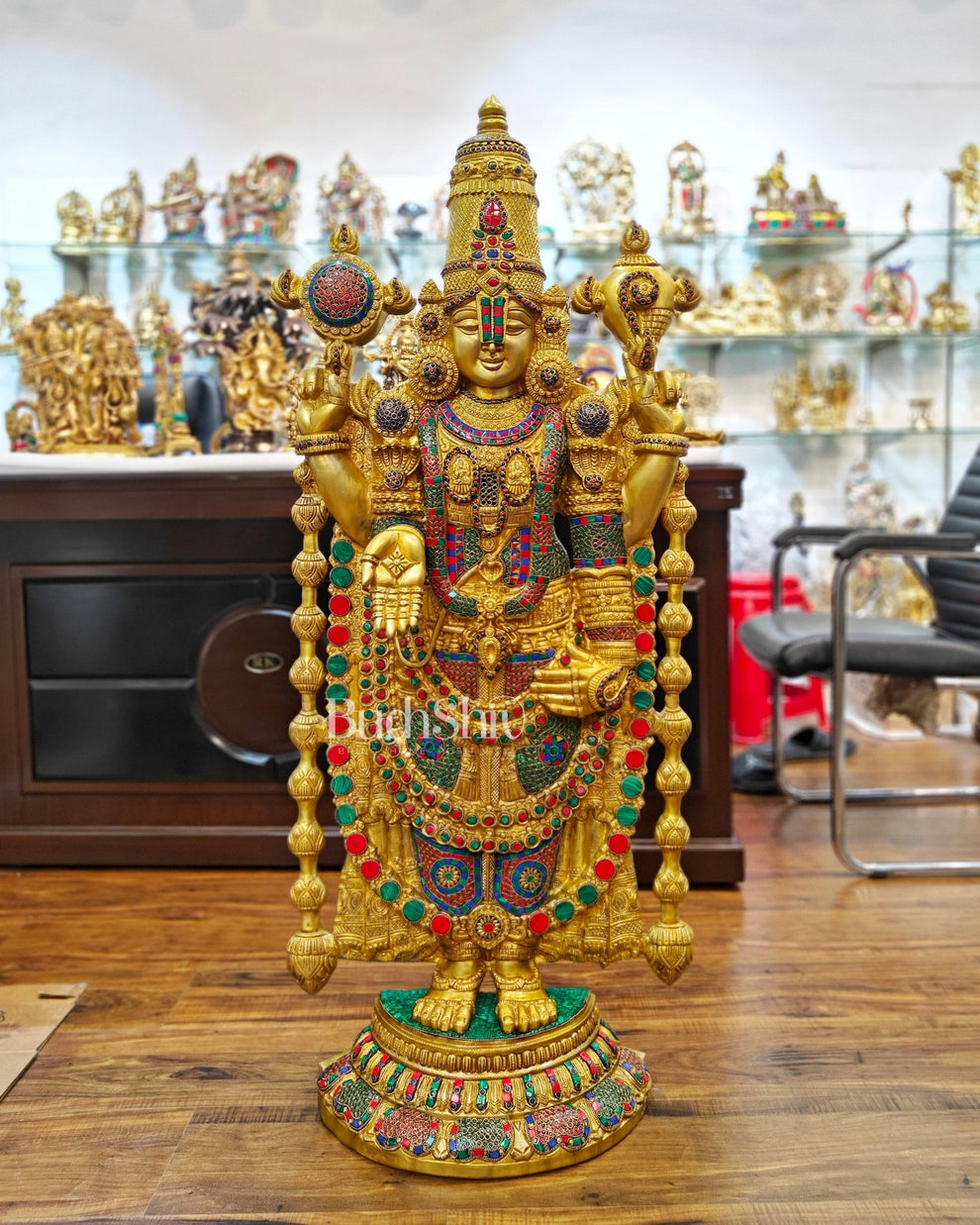 Buy Pure Brass Tirupati Balaji Idol | Lord Venkateshwara's Divine Form ...