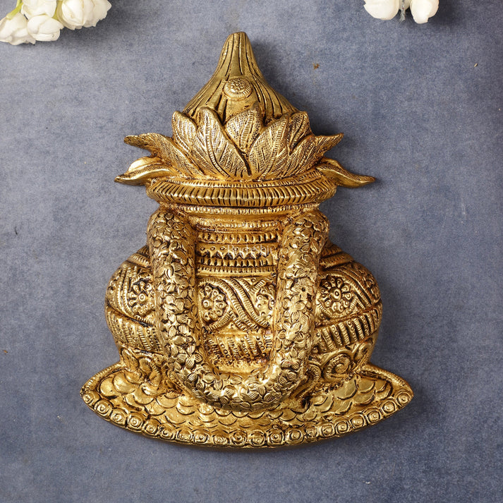 Buy Kalash Sacred Brass Superfine Wall Hanging 7.75 inch – Budhshiv.com