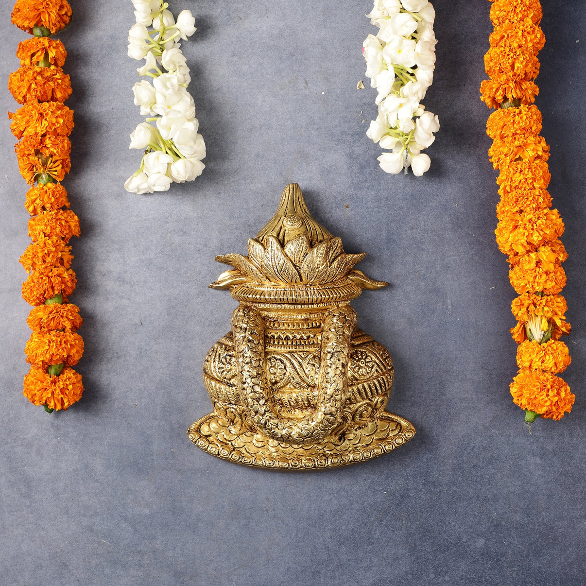 Buy Kalash Sacred Brass Superfine Wall Hanging 7.75 inch – Budhshiv.com